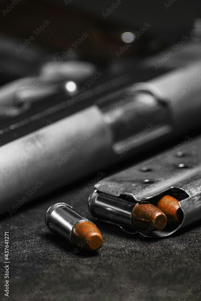 Automatic white gun stainless steel pistol weapon model m1911 with real ...