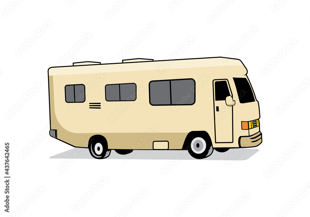 RV recreational vehicle design illustration vector eps format ...