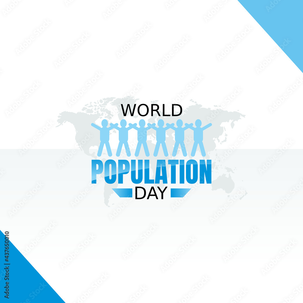 vector graphic of world population day good for world population day ...