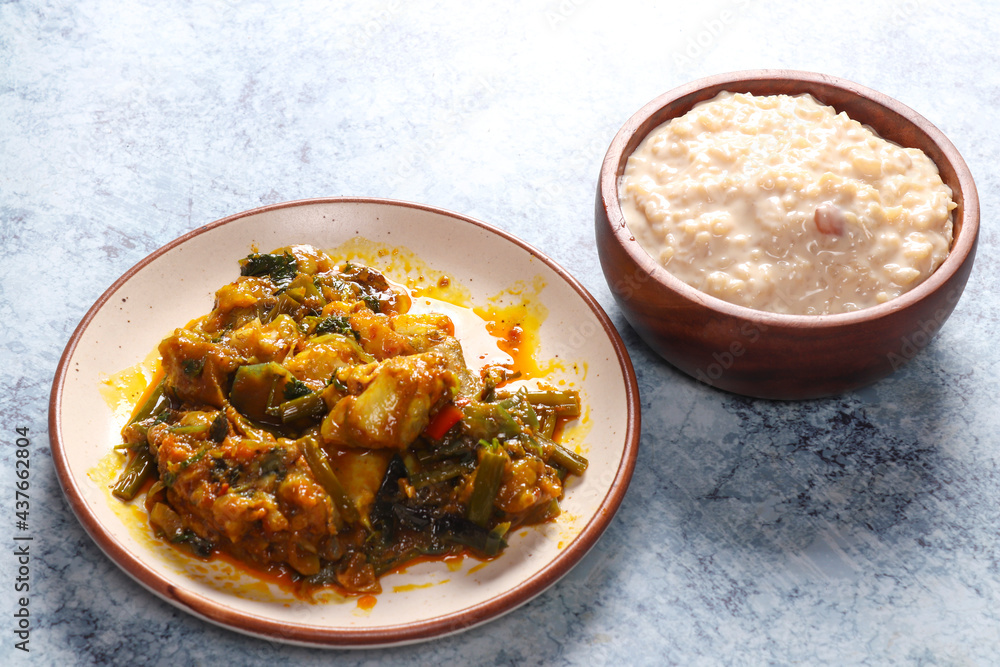 Lotte fish with payesh Stock Photo | Adobe Stock