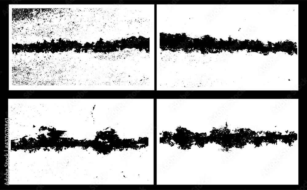 Grunge Metal Texture with Welding Seam Set Stock Vector | Adobe Stock