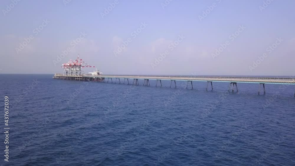 Sea platform of Israel's largest Orot Rabin coal-fired power station ...