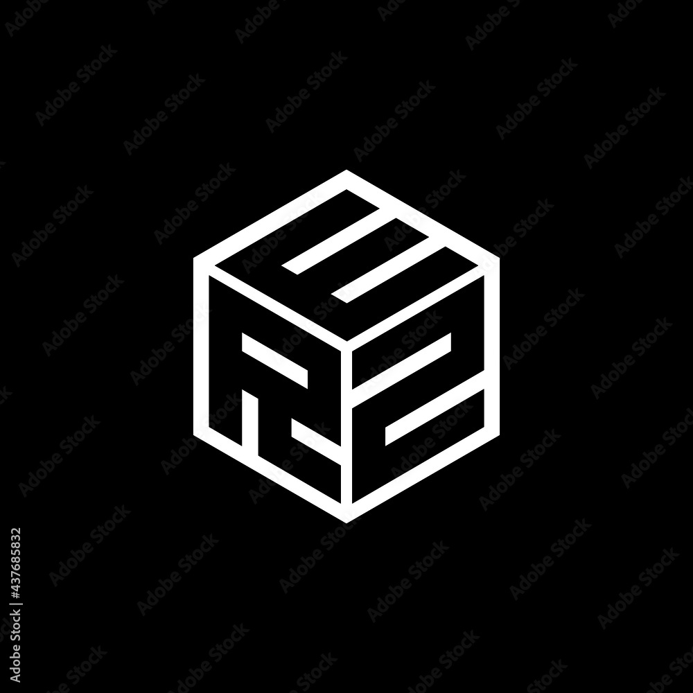 RZE letter logo design with black background in illustrator, vector ...