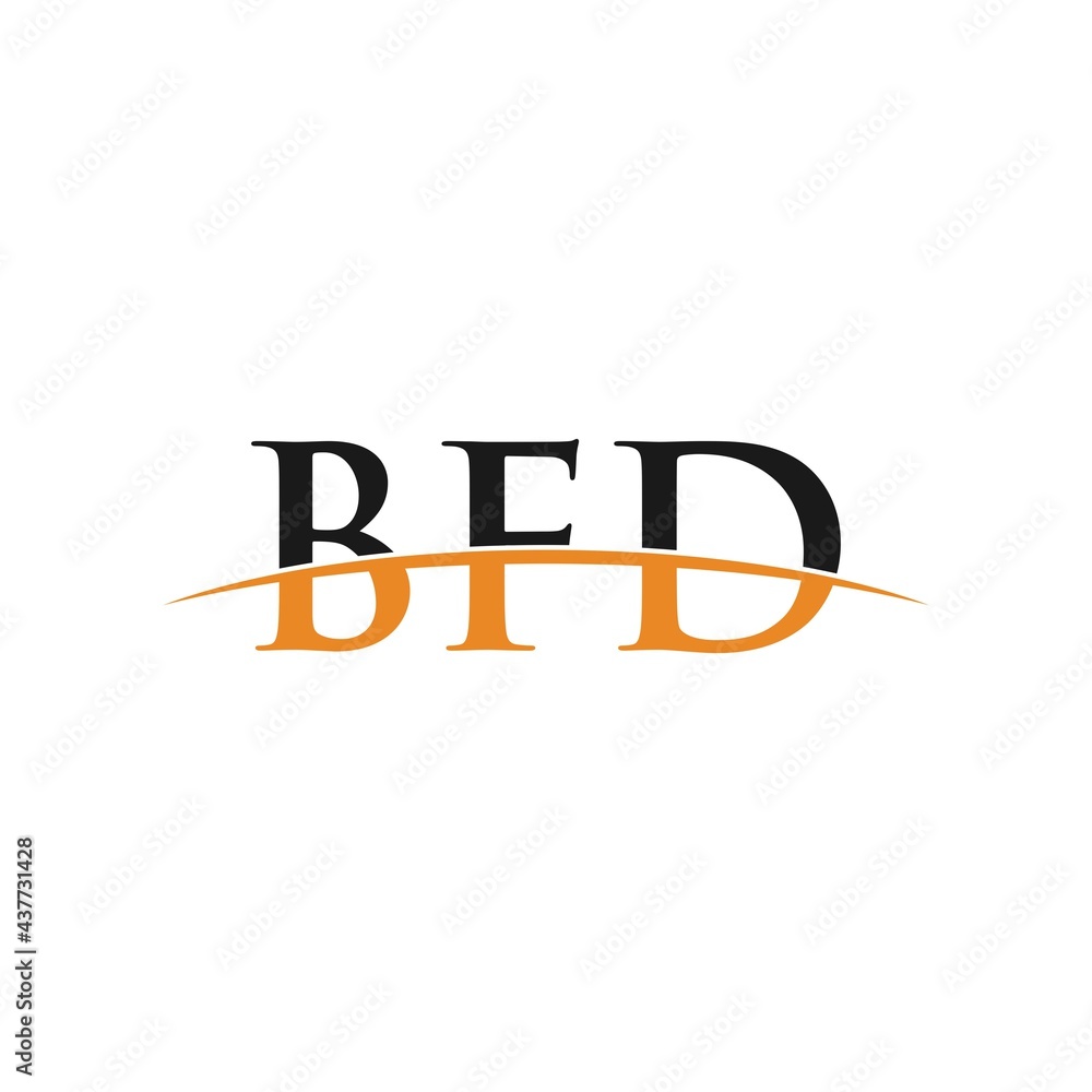 BFD initials swoosh horizon, letter logo designs corporate inspiration Stock Vector | Adobe Stock