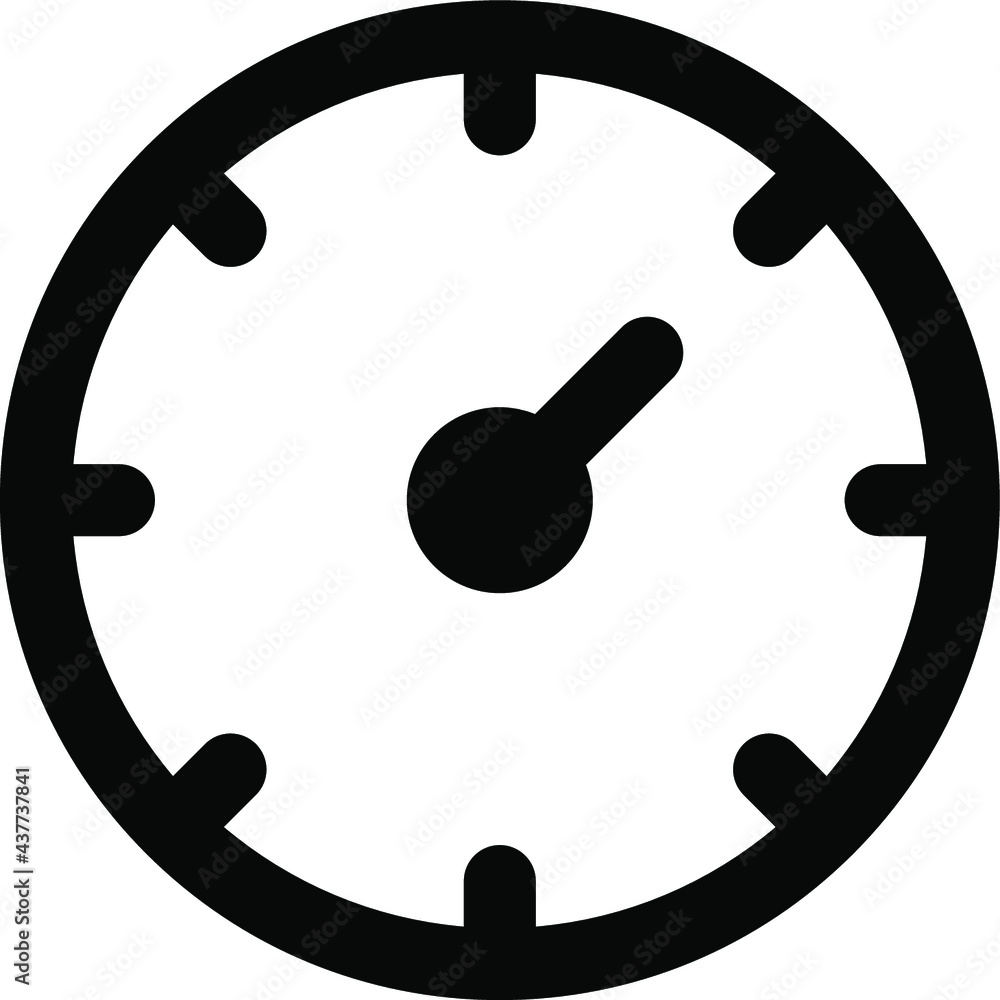 speedometer speed time clock icon. Time Signs, symbols can be used for ...
