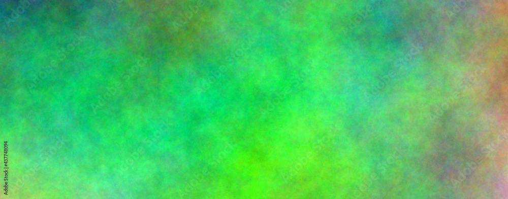 Spring green colors and shades. Banner abstract background. Blurry ...
