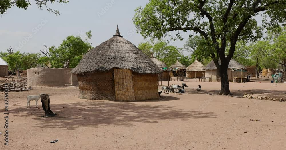 Tribal rural village northern Savannah region Ghana. Northern Savannah ...