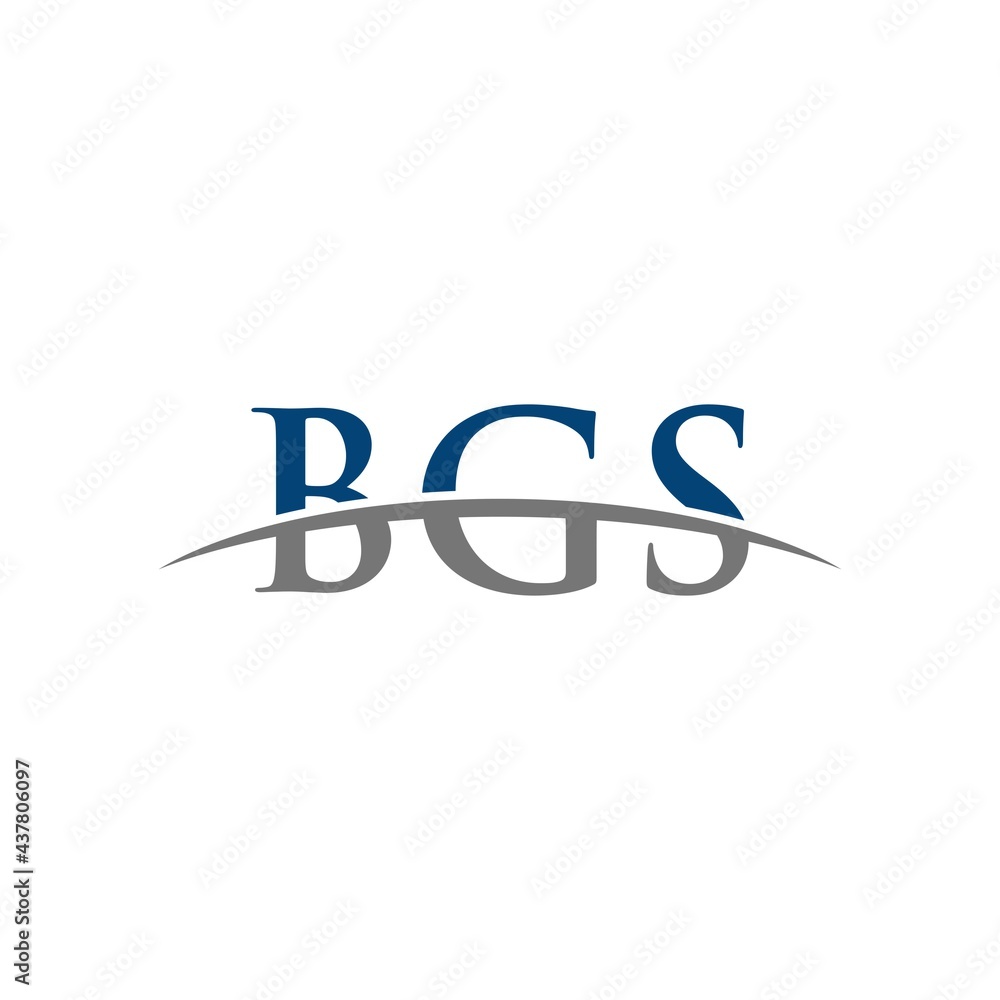 BGS swoosh horizon initials, letter corporate logo designs inspiration ...