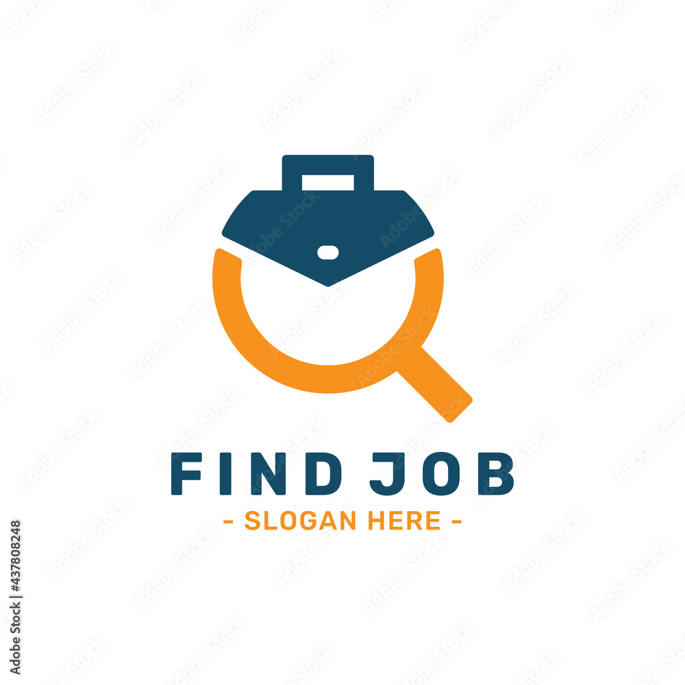 Find job logo design template Stock Vector | Adobe Stock