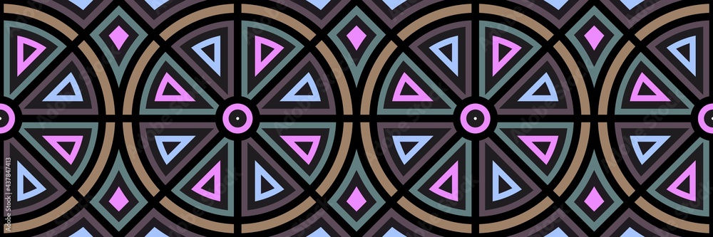 Seamless pattern for ceramic tiles. Multicolor luxury tiles. Colorful ...