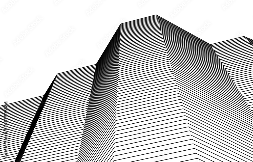 abstract line drawing digital background Stock Vector | Adobe Stock