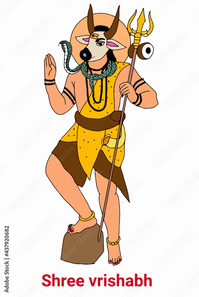 Beautiful illustrations of lord shiva's nineteen incarnations Stock ...