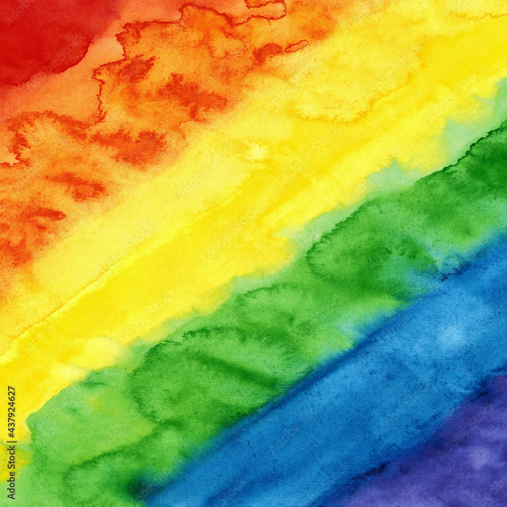 Rainbow colored LGBT pride flag. Symbol of sexual minorities and ...