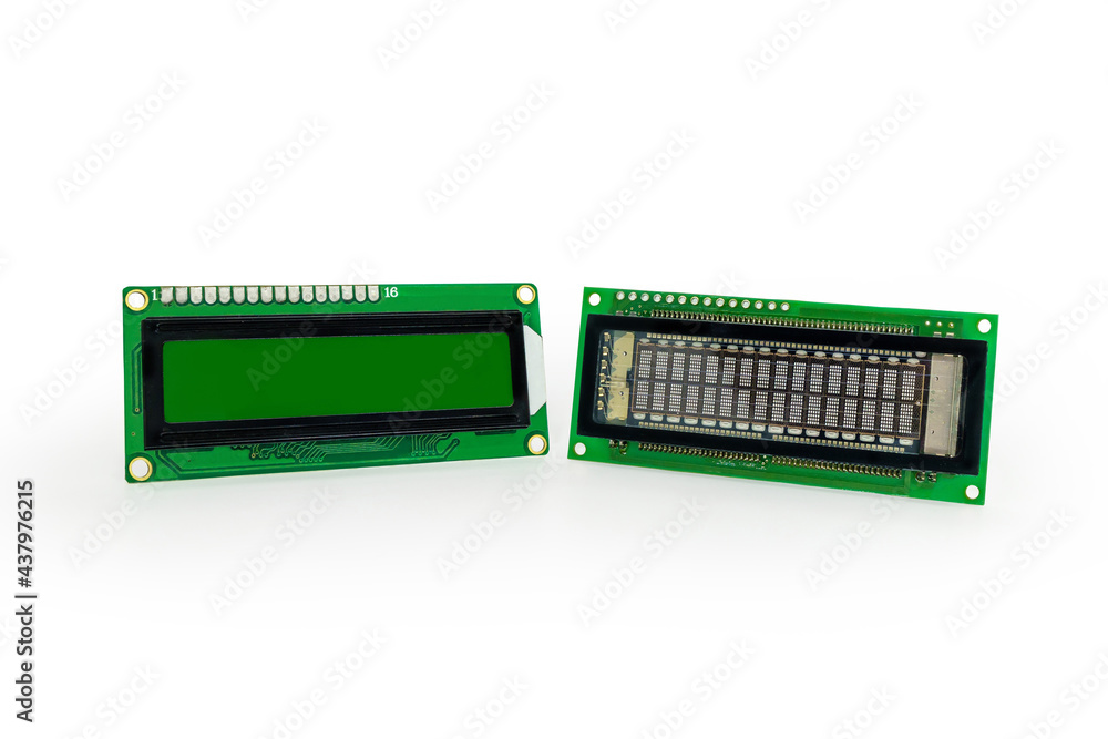 Liquid crystal display (LCD) and vacuum fluorescent display (VFD) Stock ...