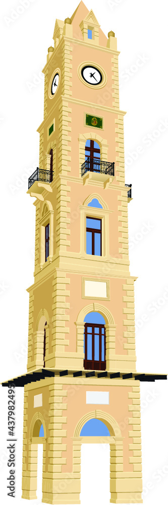 Tripoli clock tower, Lebanon Ottoman clock tower. Sultan Abdul Hamid ...