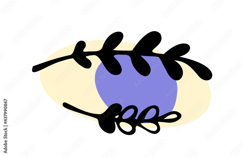 An eye with plant motifs. Free-hand drawing style. Modern fashion ...