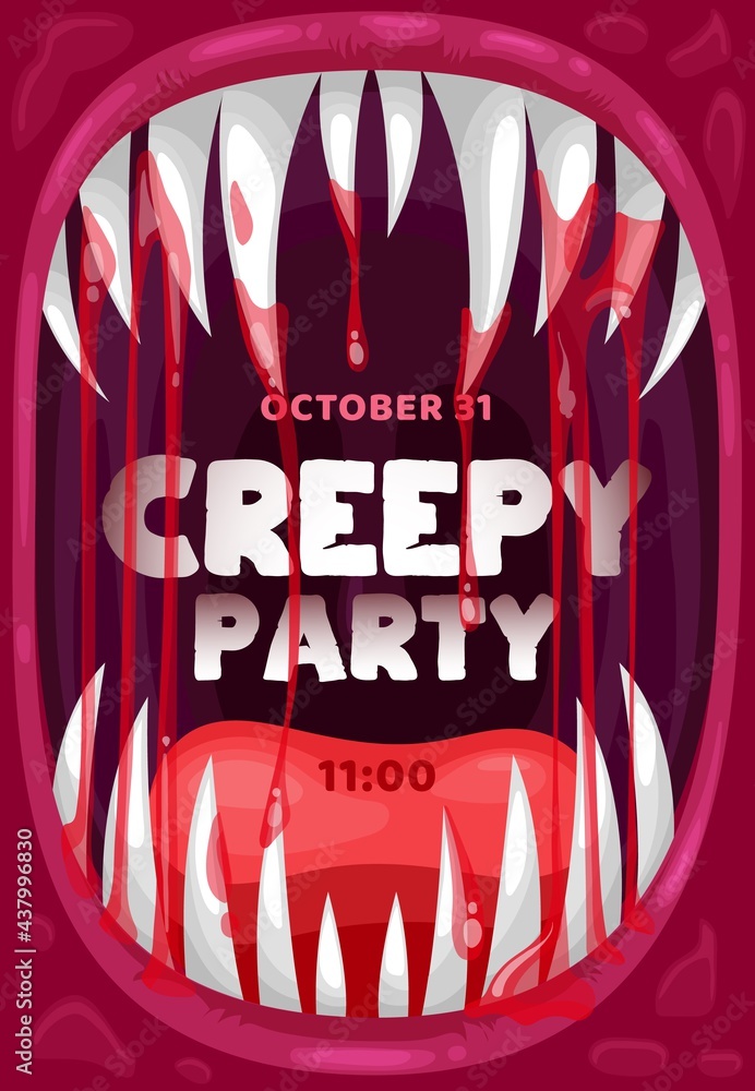 Cartoon Bloody Teeth