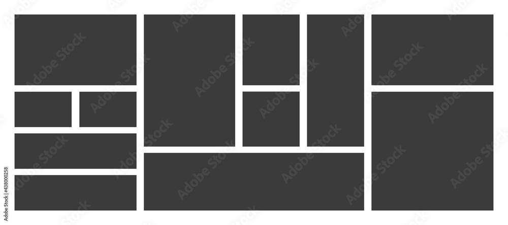 Photo collage templates frames for photos and pictures. Collage ...