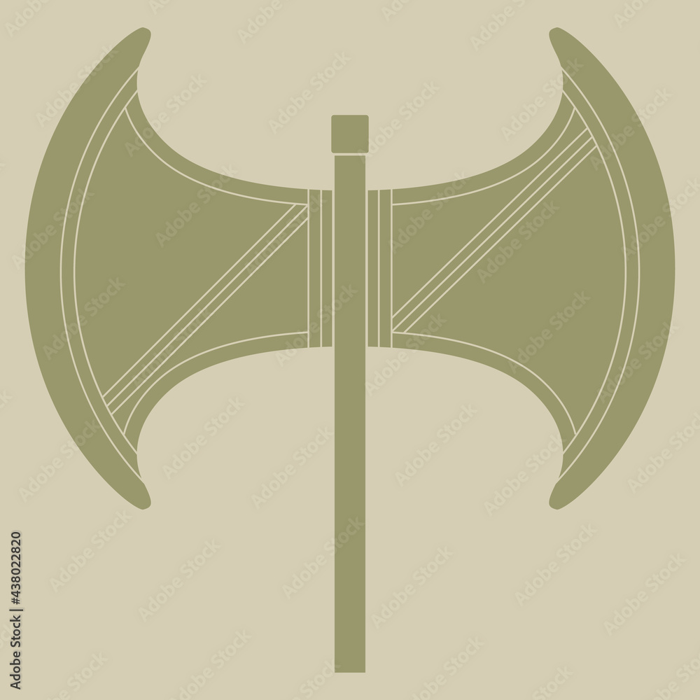 Minoan double axe labrys. Ancient Cretan sacred symbol of goddess ...