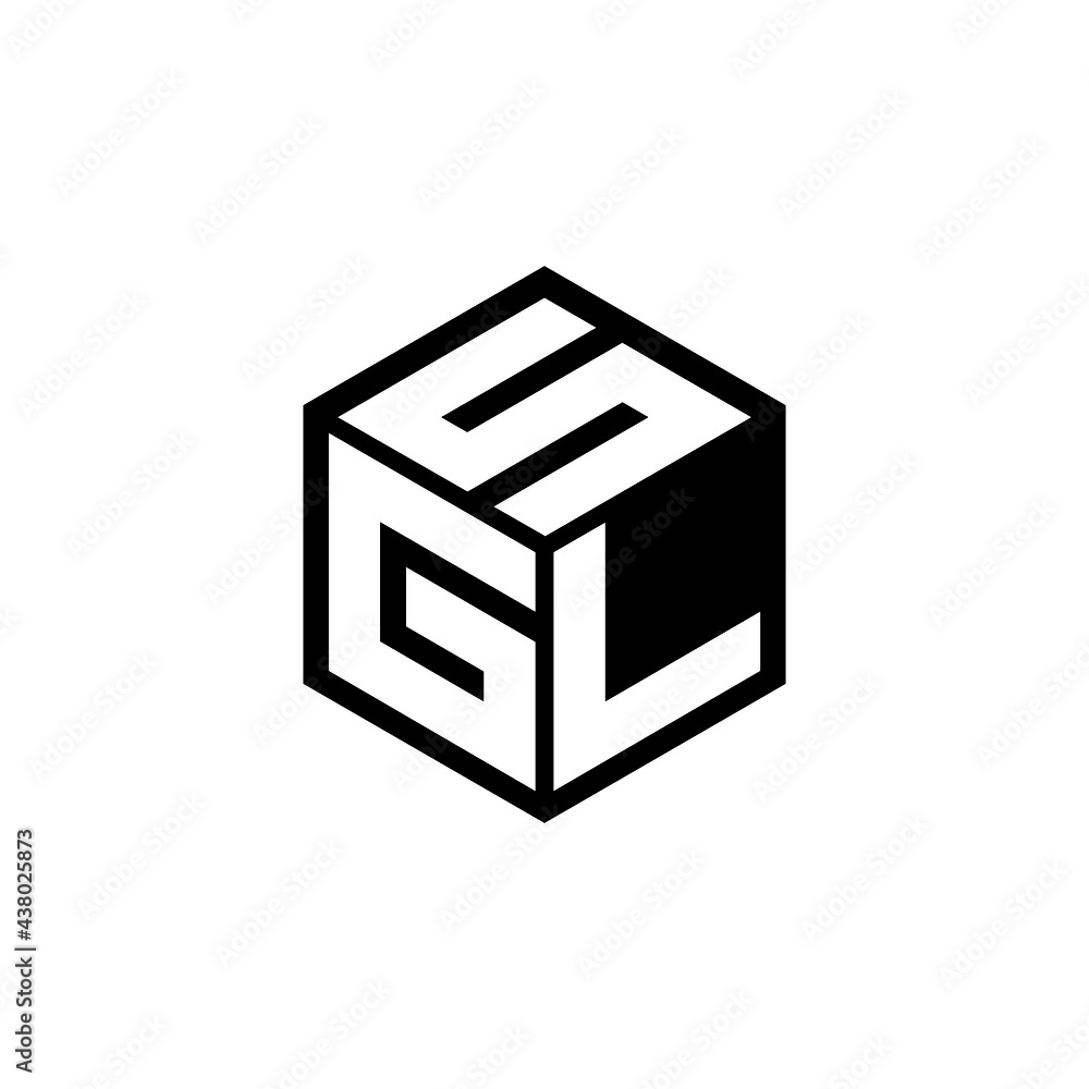 GLS letter logo design with white background in illustrator, vector ...