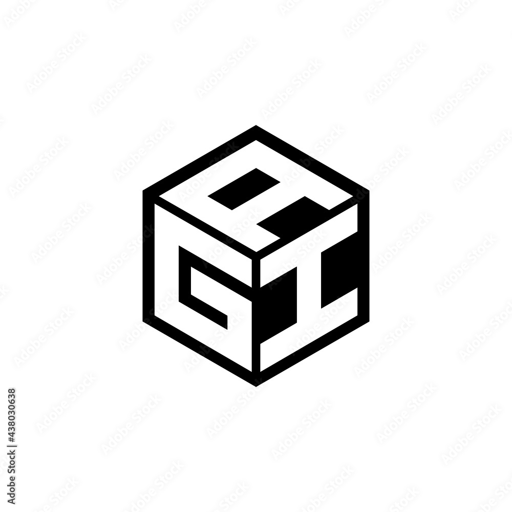 GIA letter logo design with white background in illustrator, vector ...