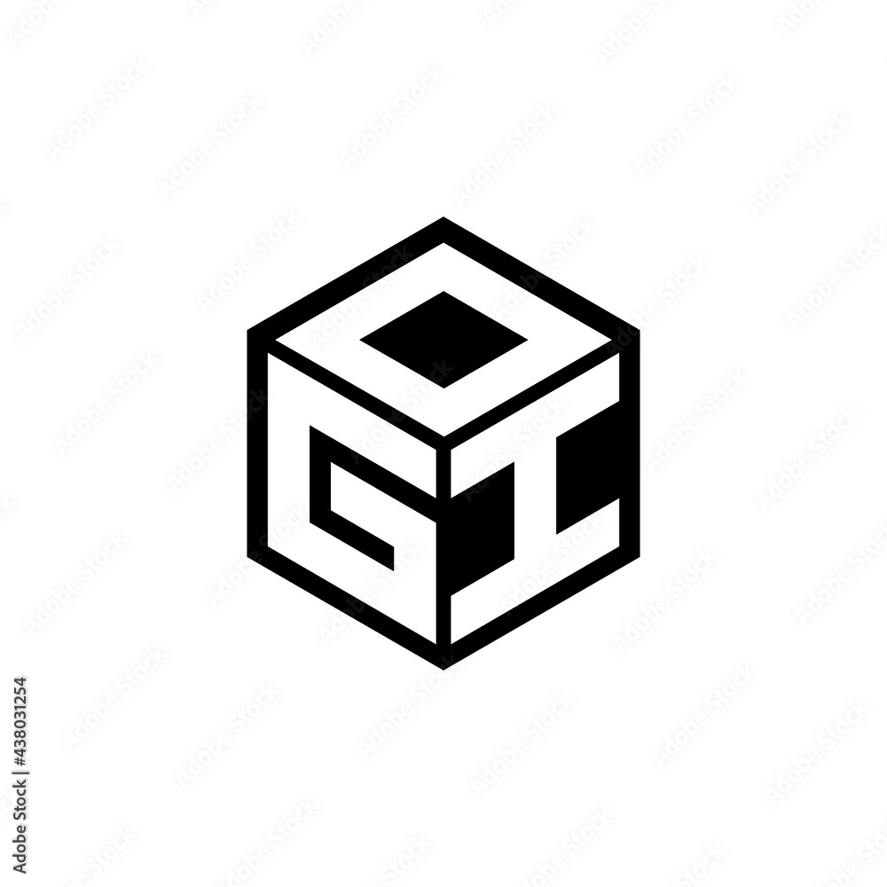 GIO letter logo design with white background in illustrator, vector ...