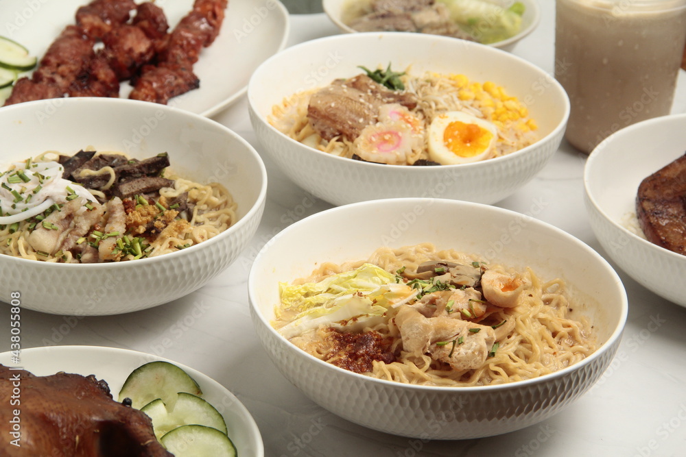 Freshly cooked Filipino dish called Batchoy Stock Photo | Adobe Stock