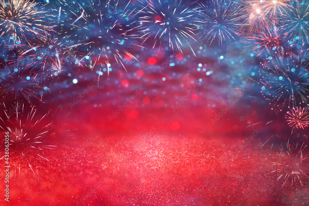abstract holiday firework background. 4th of july concept Stock Photo ...