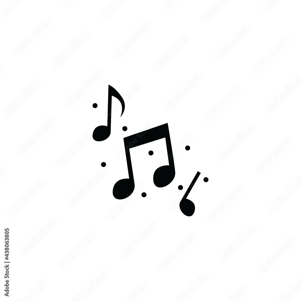 Music note symbols logo and icons template Stock Vector | Adobe Stock