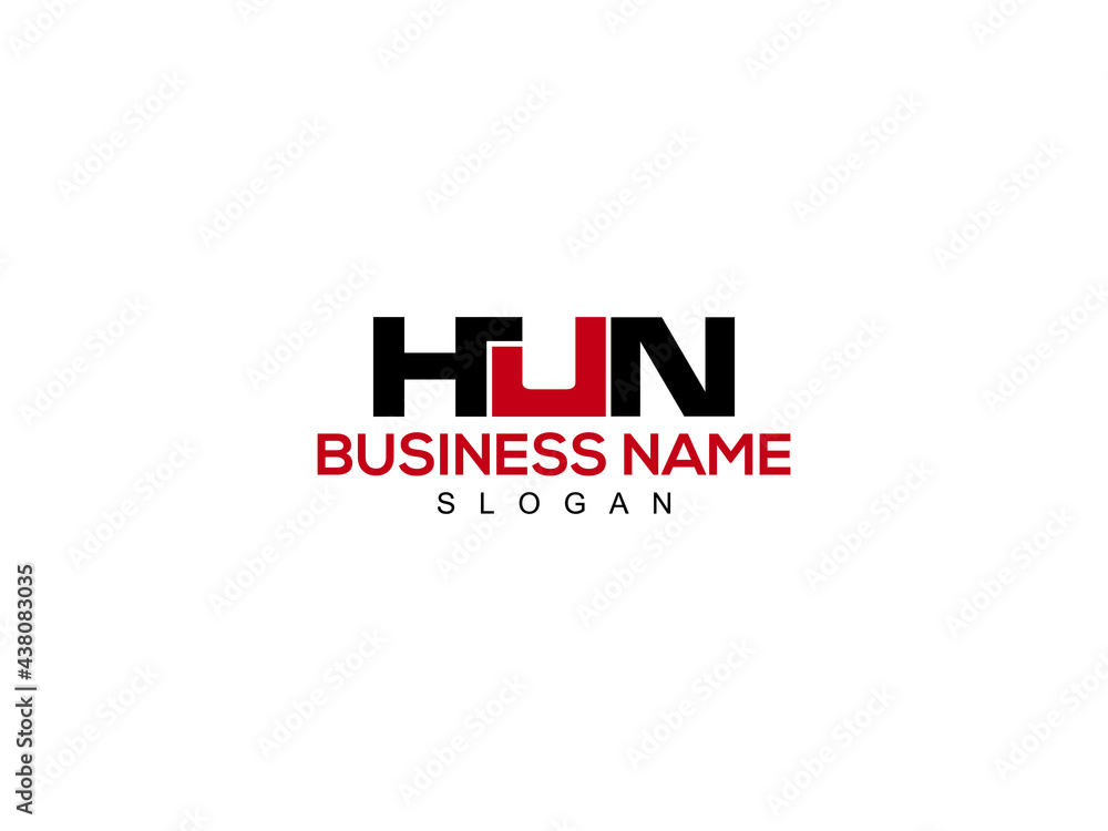 Letter HUN Logo Icon Design For Kind Of Use Stock Vector | Adobe Stock