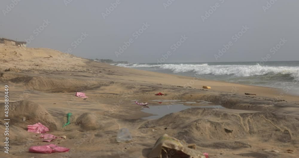 Monrovia Liberia polluted trash beach Africa. Monrovia, Liberia on ...