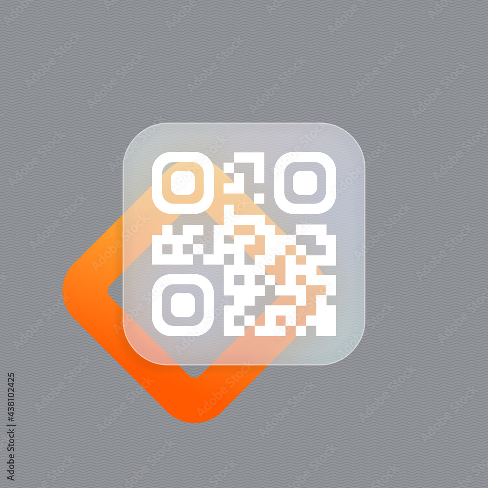 Qr code scan badge. Technology for instant payment or tech pay method ...