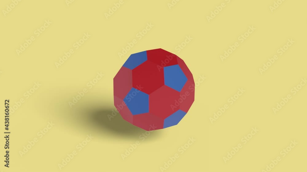 A dodecahedron transforming into a icosidodecahedron, then transforming ...