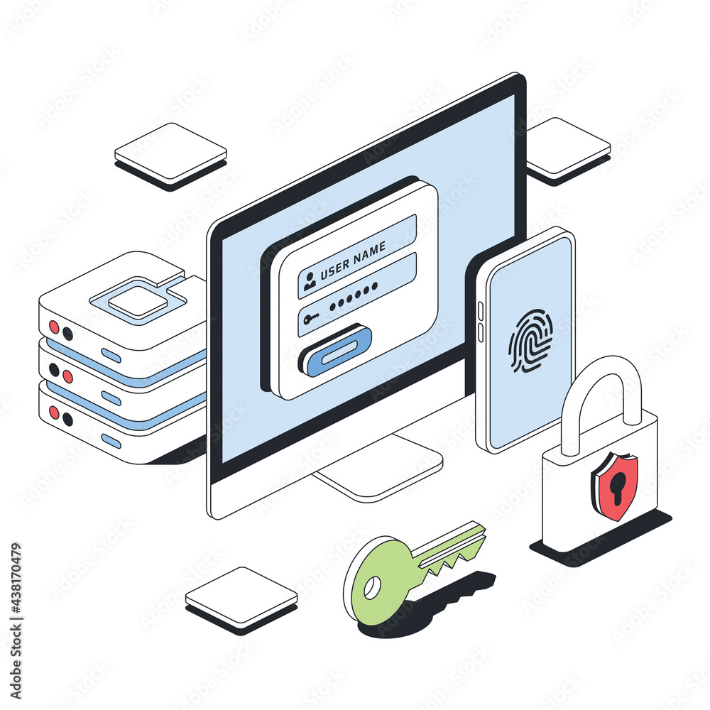 Computer screen, authorization password, smartphone, biometrics ...