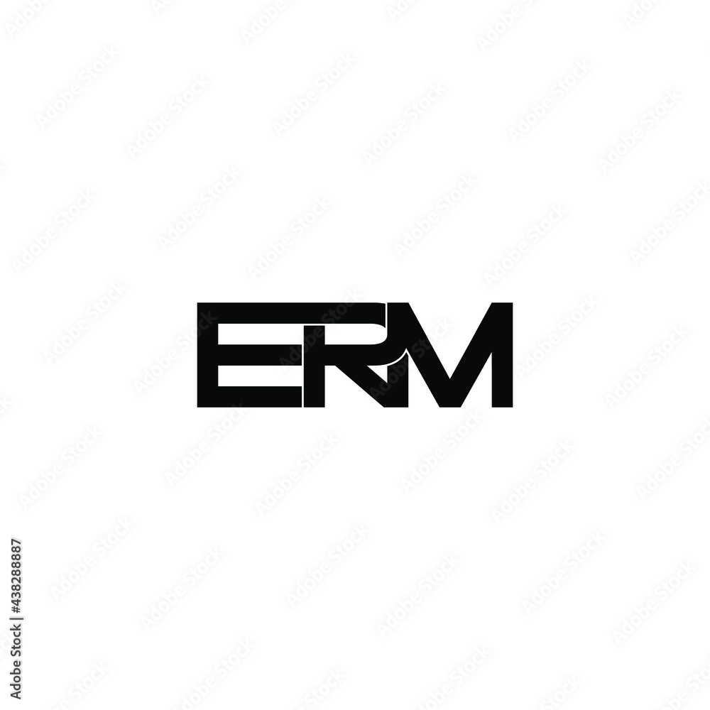 erm letter original monogram logo design Stock Vector | Adobe Stock