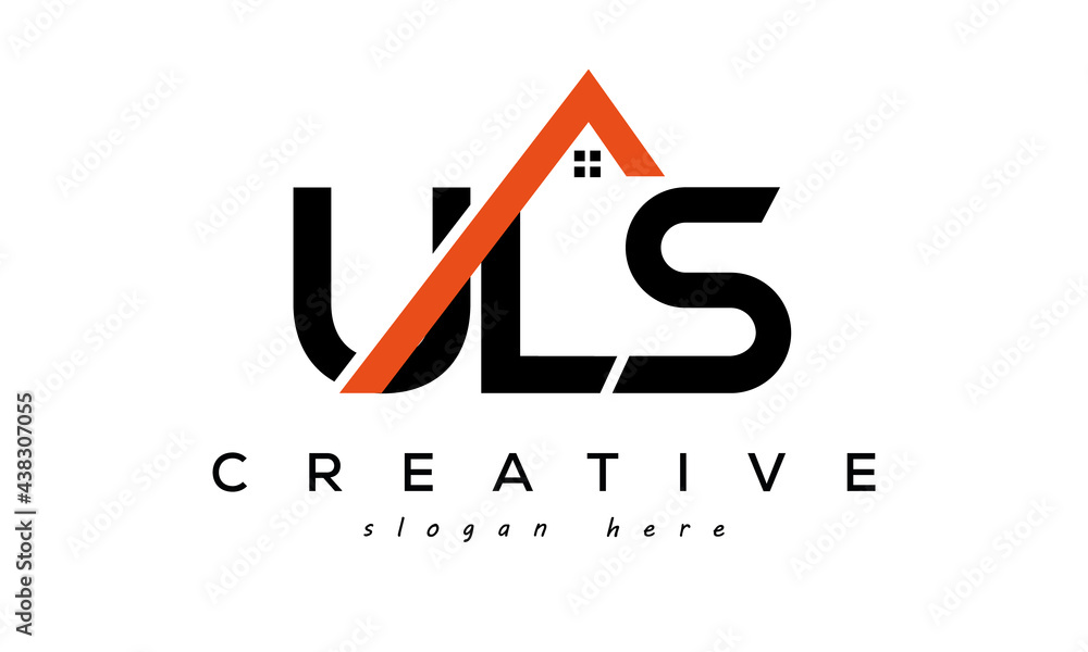 initial ULS letters real estate construction logo vector Stock Vector ...