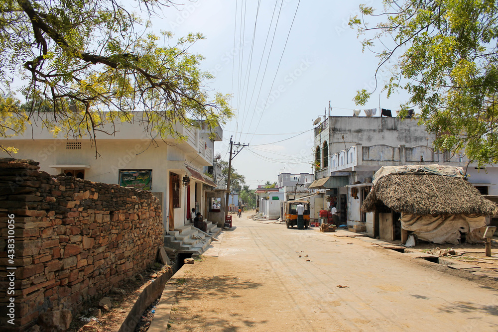 Rural village of India Andhra Pradesh Village Streets Stock Photo ...