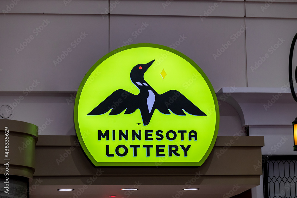 Minneapolis, MN \USA - April 22, 2021: Logo of Minnesota Lottery on a ...