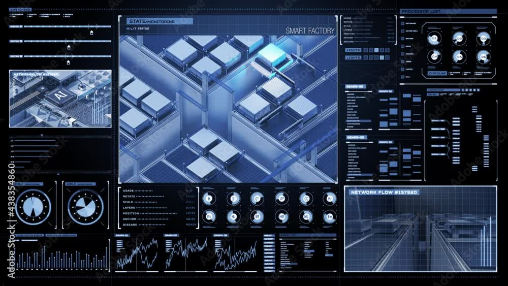 An artificial intelligence transport robot that moves goods in a ...