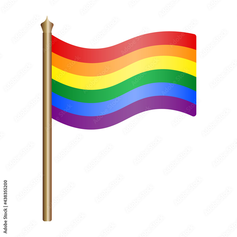 Lgbt Rainbow Flag Pride Flag A Multi Colored Fabric Swaying In The
