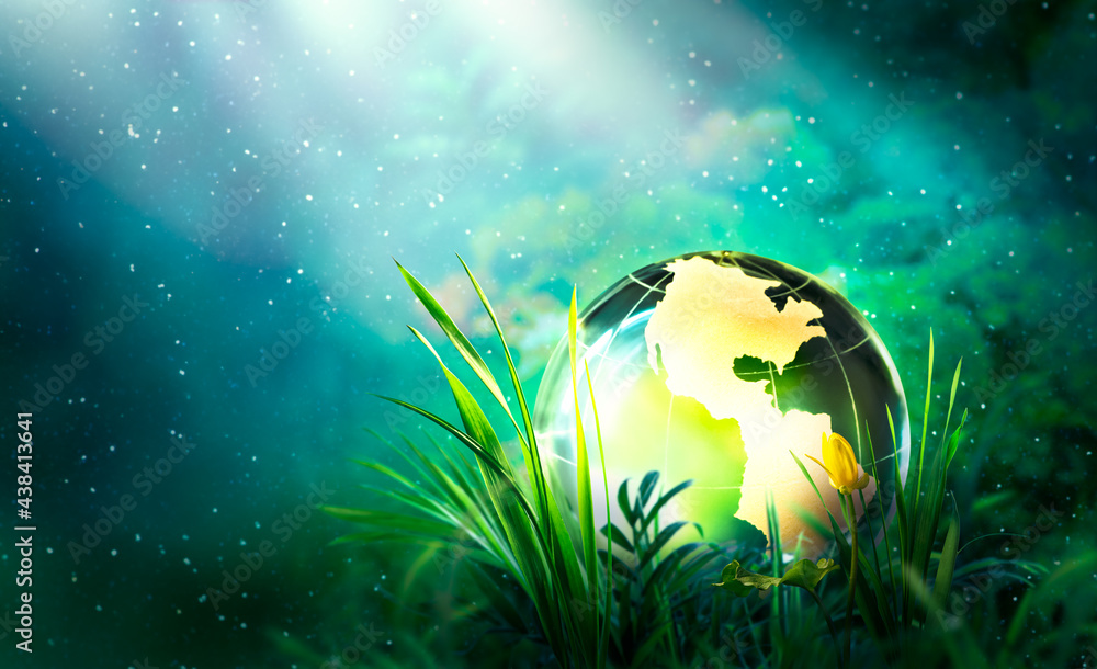 Earth Day or World Environment Day, environmentally friendly concept ...