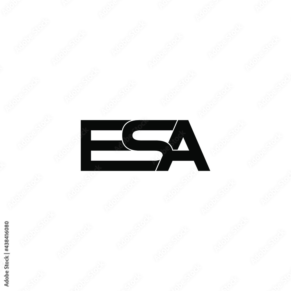 esa letter original monogram logo design Stock Vector | Adobe Stock