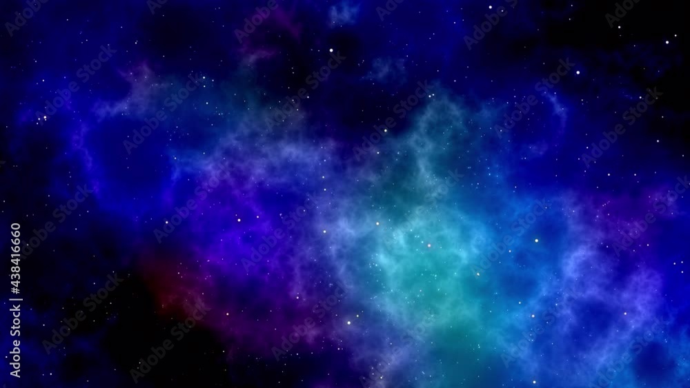 Space travel, glowing stars and cosmic dust abstract background ...