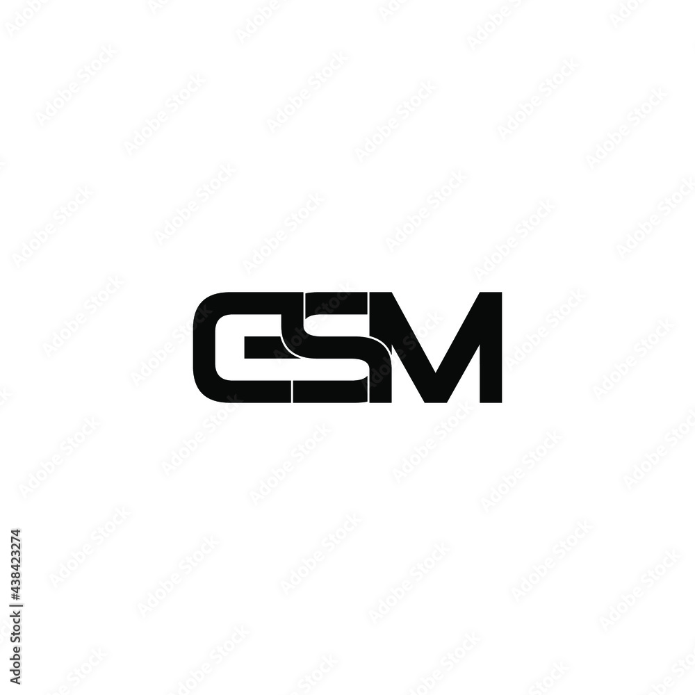 esm letter original monogram logo design Stock Vector | Adobe Stock