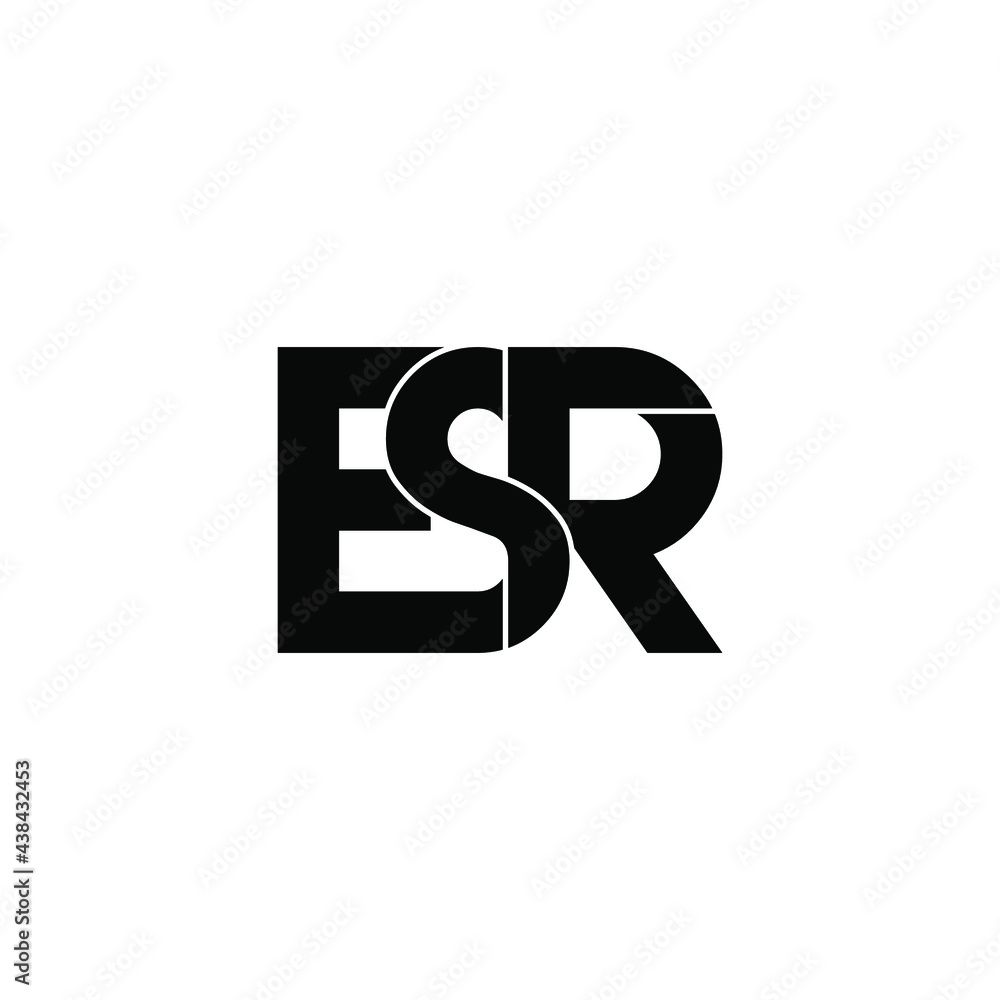 esr letter original monogram logo design Stock Vector | Adobe Stock