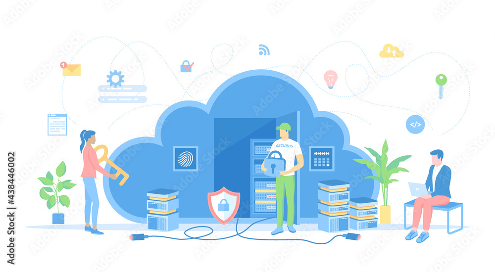 Cloud Security, Cloud Computing, Data Protecting. Security service ...