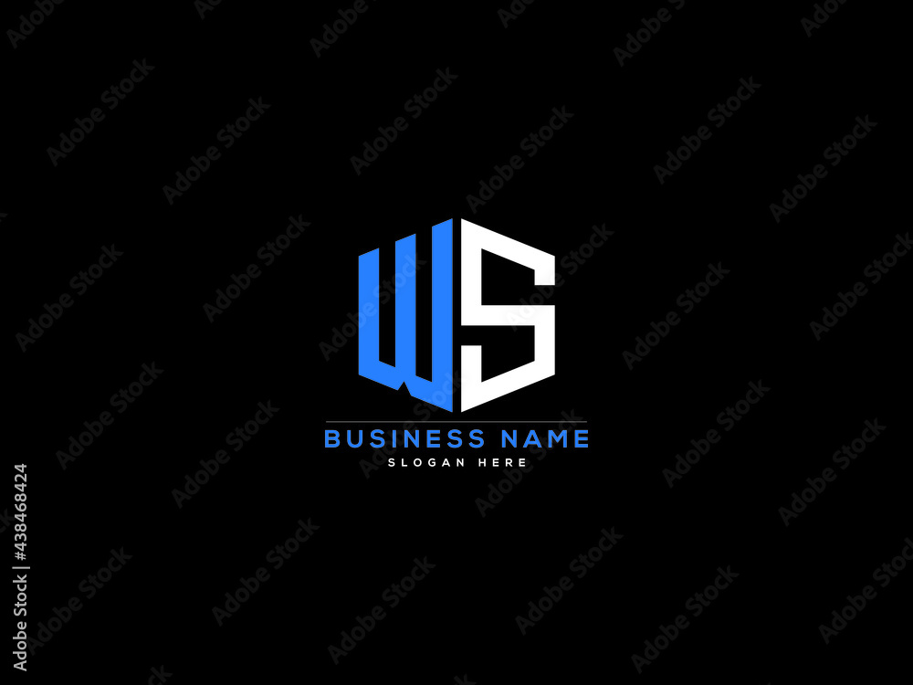 WS Letter Logo, ws logo image vector for business Stock Vector | Adobe ...