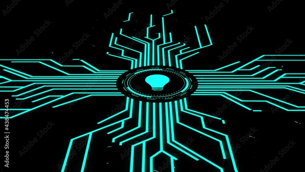 Digital The Light Bulb With Futuristic Artificial Intelligence ...