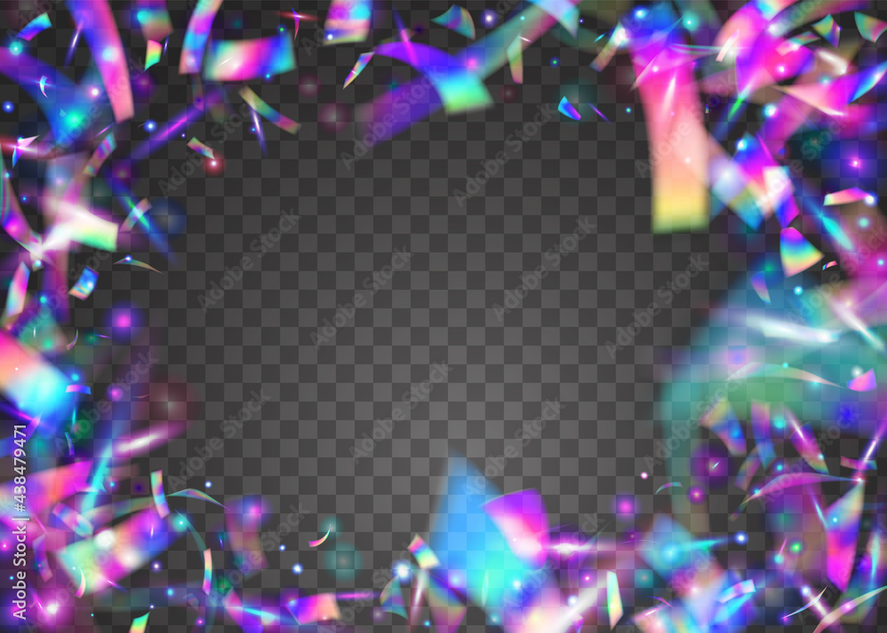 Hologram Texture. Holographic Confetti. Laser Element. Rainbow Effect ...
