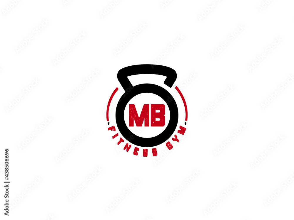 Letter MB Logo, Gym MB, fitness mb logo icon design Stock Vector ...